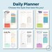 Pastel Daily Planner, Printable Daily Planner, Digital Daily Planner ...