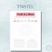 Pastel Month at a Glance Printable 2023, Blank Monthly Planner Digital ...