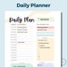 Pastel Daily Planner, Printable Daily Planner, Digital Daily Planner ...