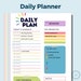 Rainbow Daily Planner, Printable Daily Planner, Digital Daily Planner ...