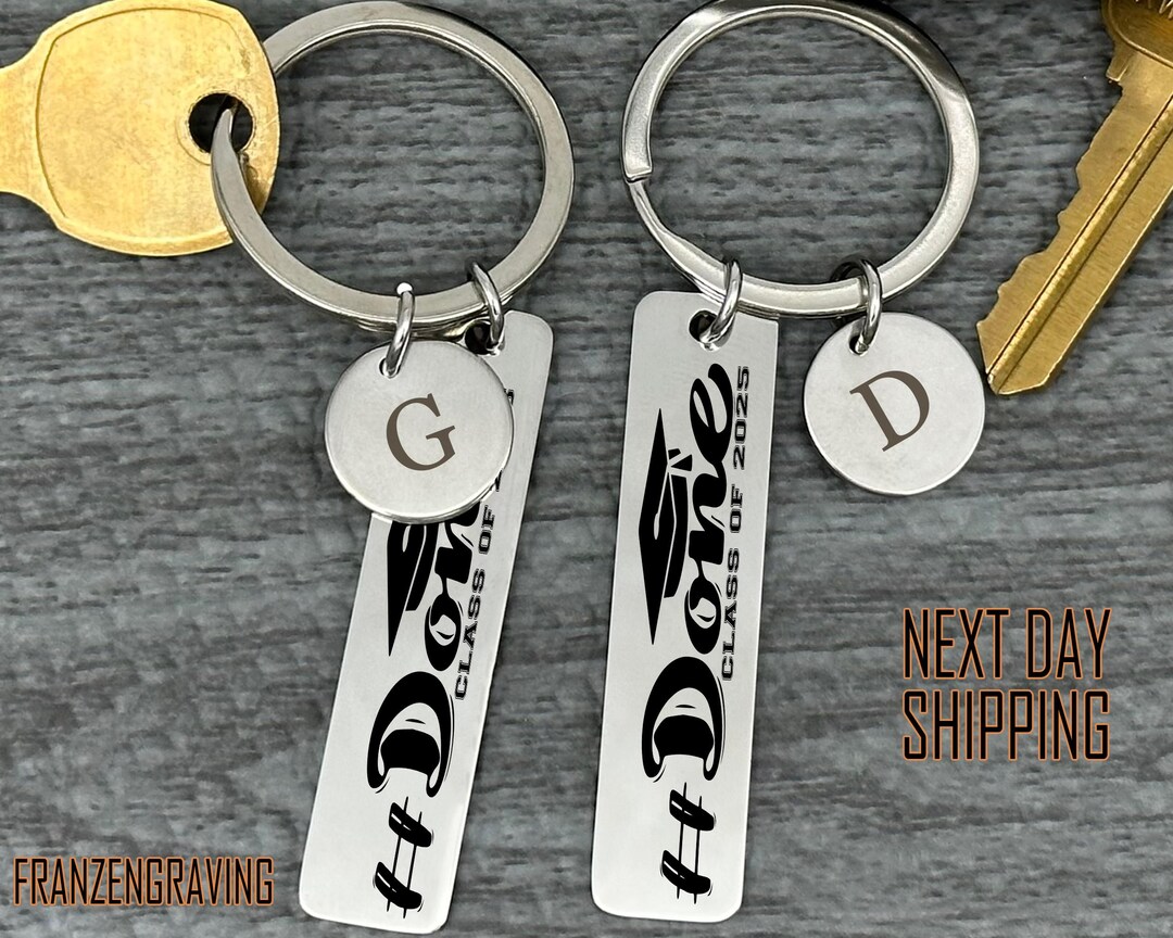 Done Class of 2025 Keychain, Graduation Gift for Him or Her, Custom ...