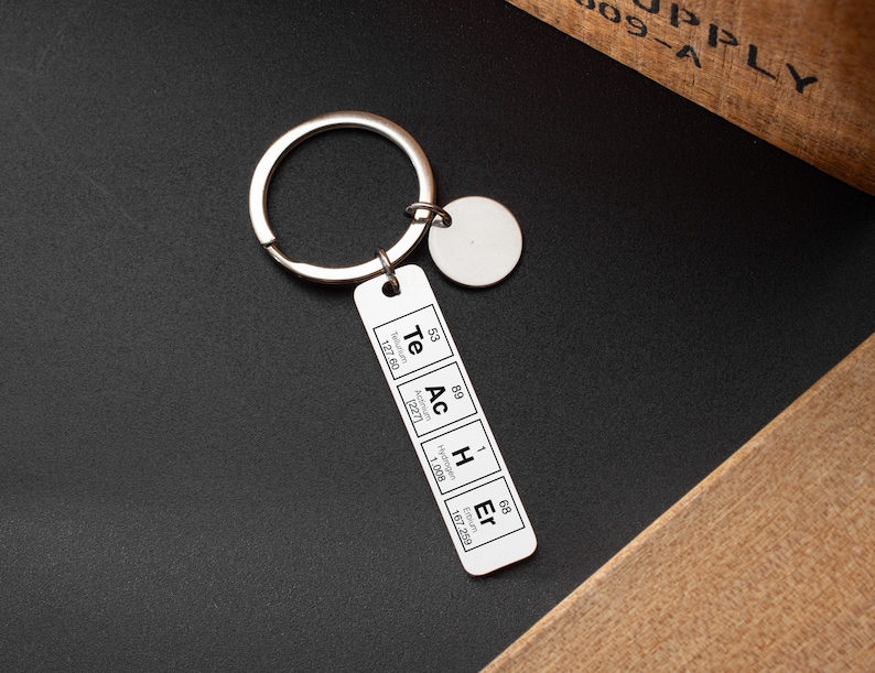 Custom Periodic Table Element Name Keychain: Science Geek Gift - Etsy