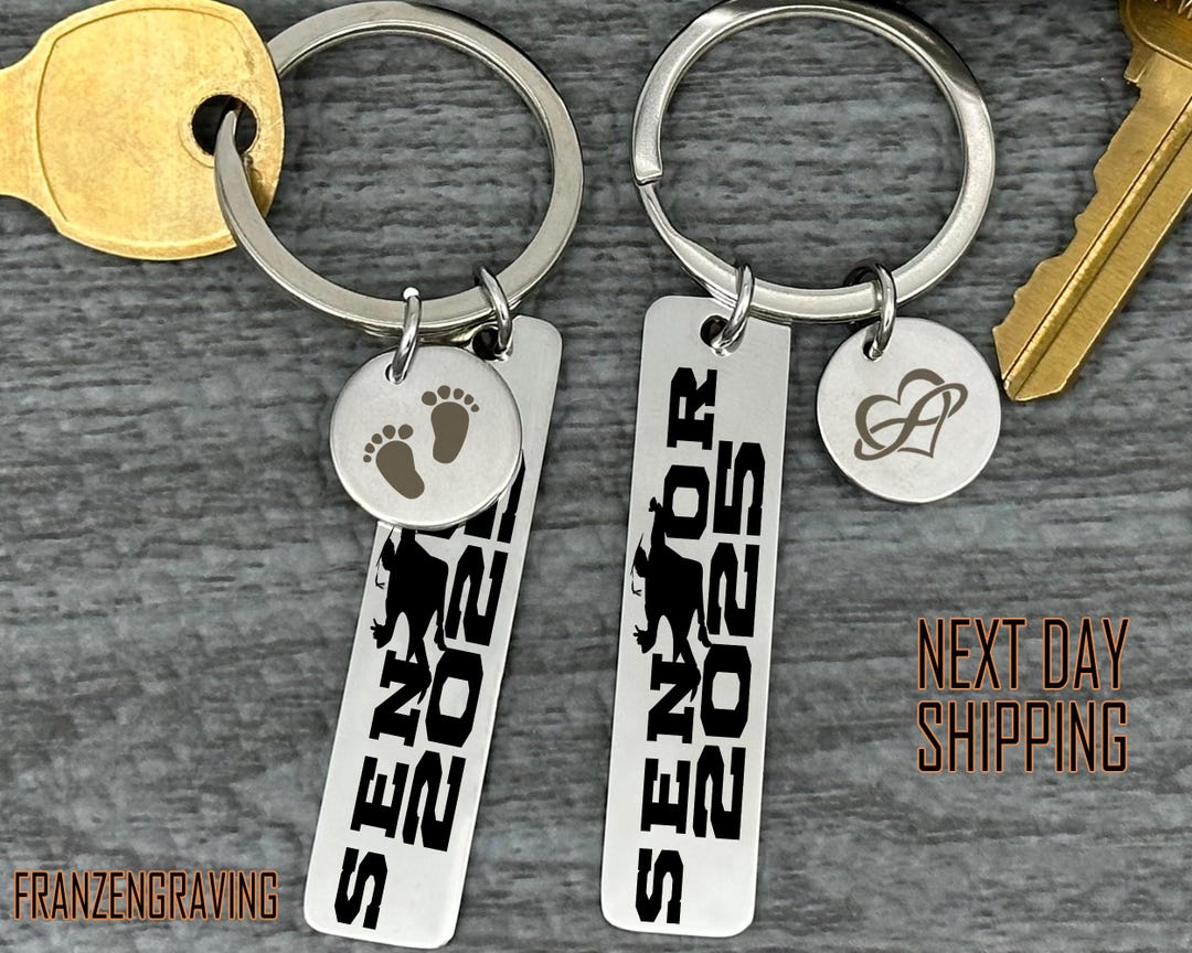Senior 2025 Keychain, Graduation Gift for Him or Her, Class of 2025 ...