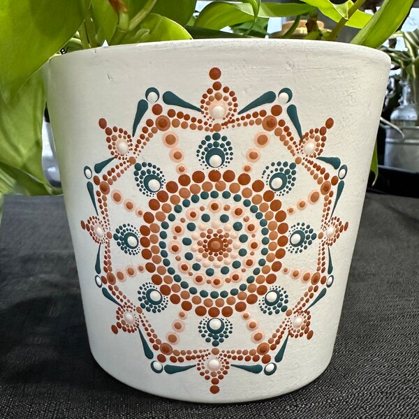 Mandala Planter - Etsy
