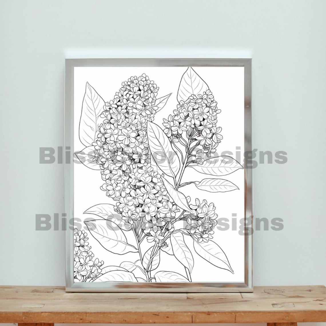 20 Simple Realistic Lilacs Coloring Pages Digital PDF/PNG - Etsy