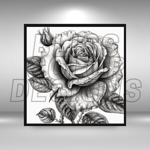10 Realistic Rose Coloring Pages Digital PDF/PNG - Etsy