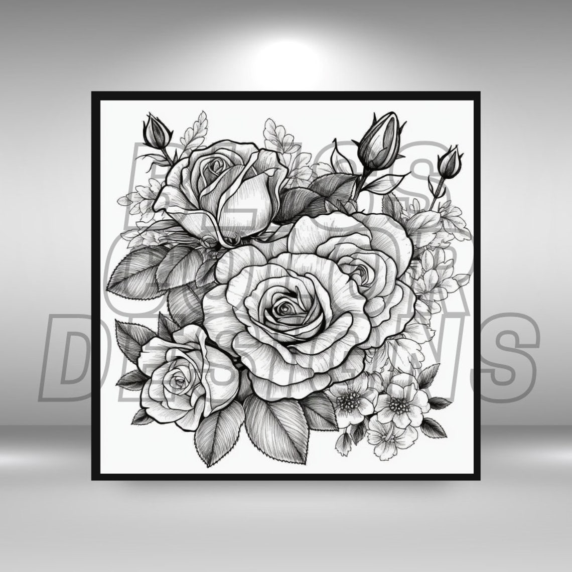 10 Realistic Rose Coloring Pages Digital PDF/PNG - Etsy
