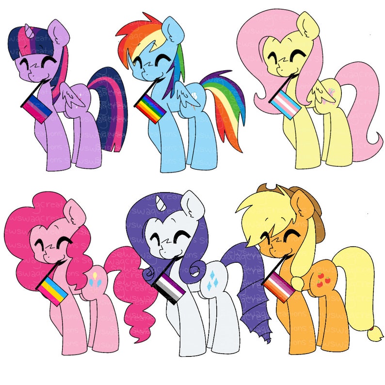 My Little Pony Pride Flag Stickers - Etsy