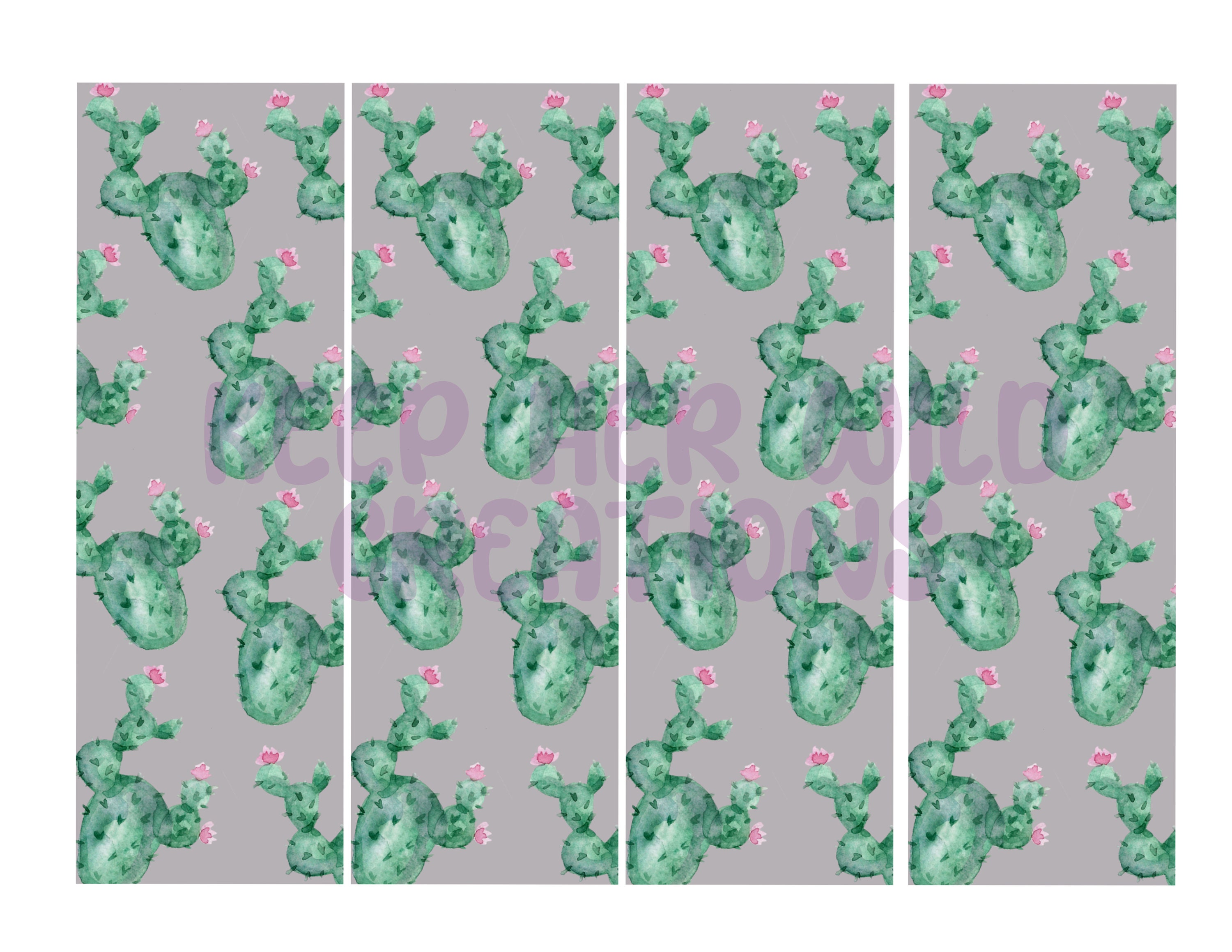 Printable Digital Download Cactus Bookmarks - Etsy