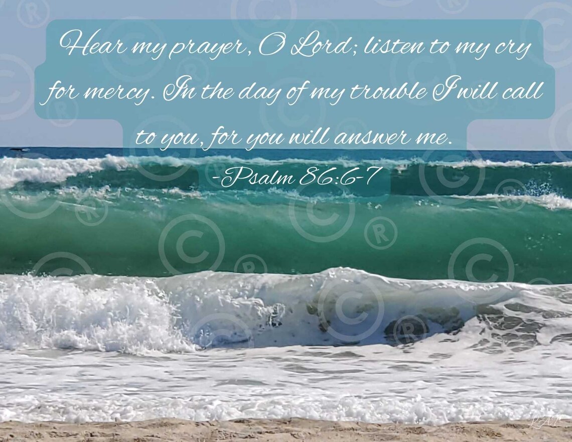 Set of 8 Coastal Scripture Postcards - Digital Files - Bible Verses ...