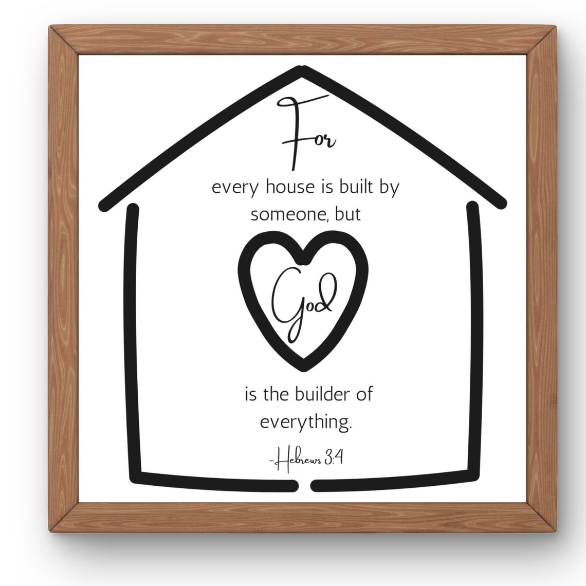God is the Builder of Everything - Digital File - Scripture Verses ...