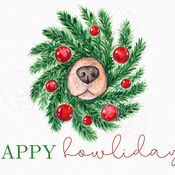 Happy Howlidays - Etsy