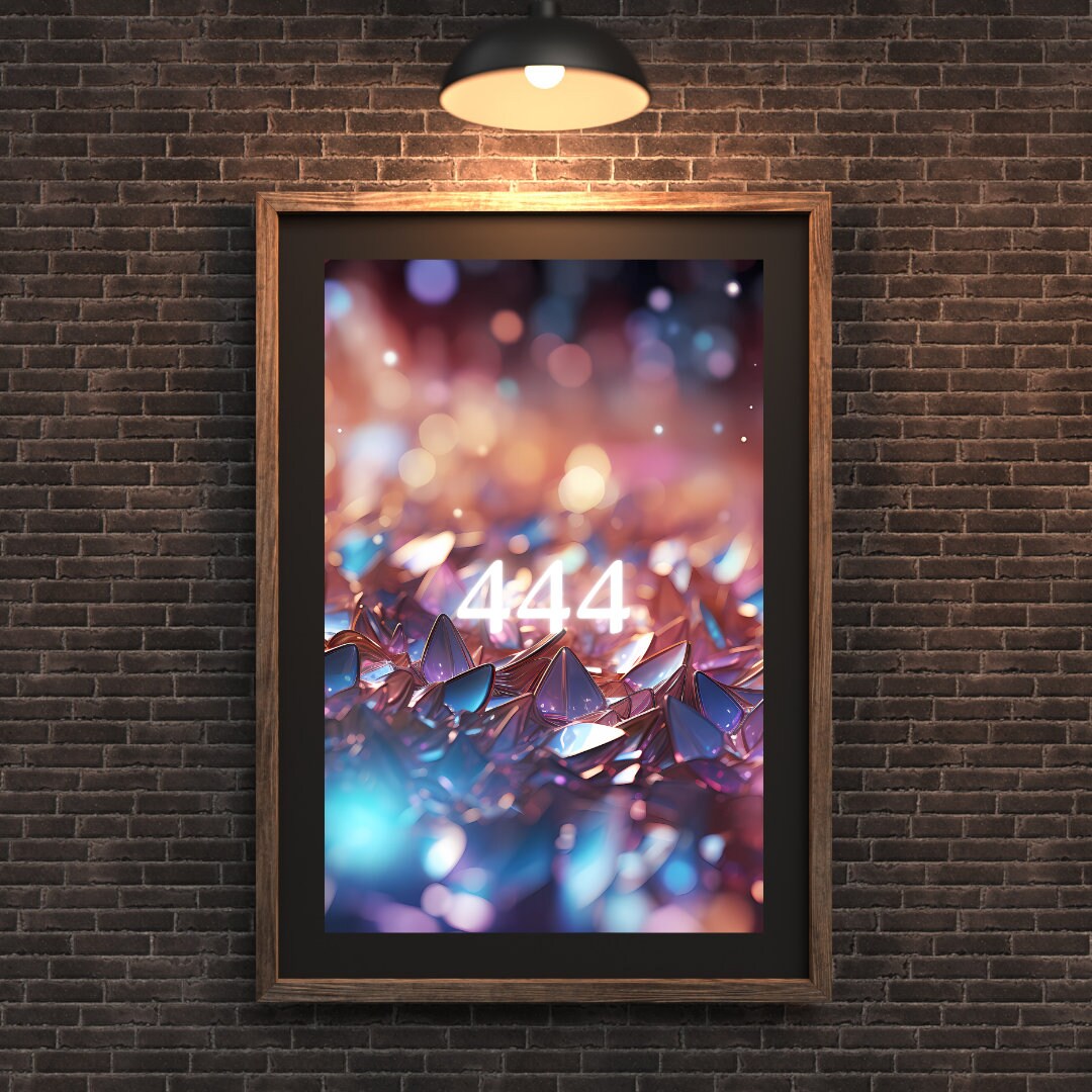 444 Protection Angel Number: Wall Poster Printable - Digital Download ...