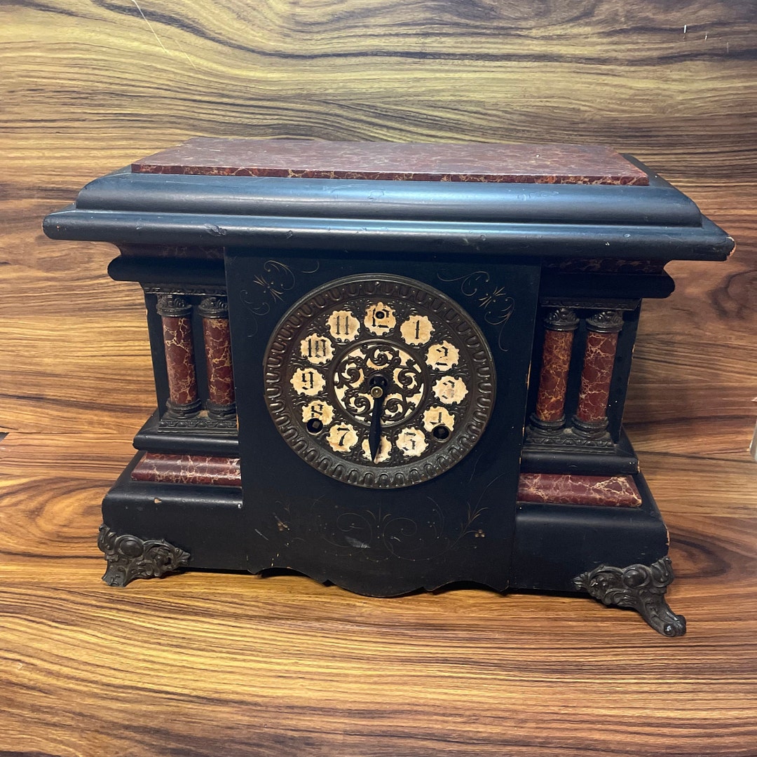 Antique 1800s Fireplace Clock - Etsy
