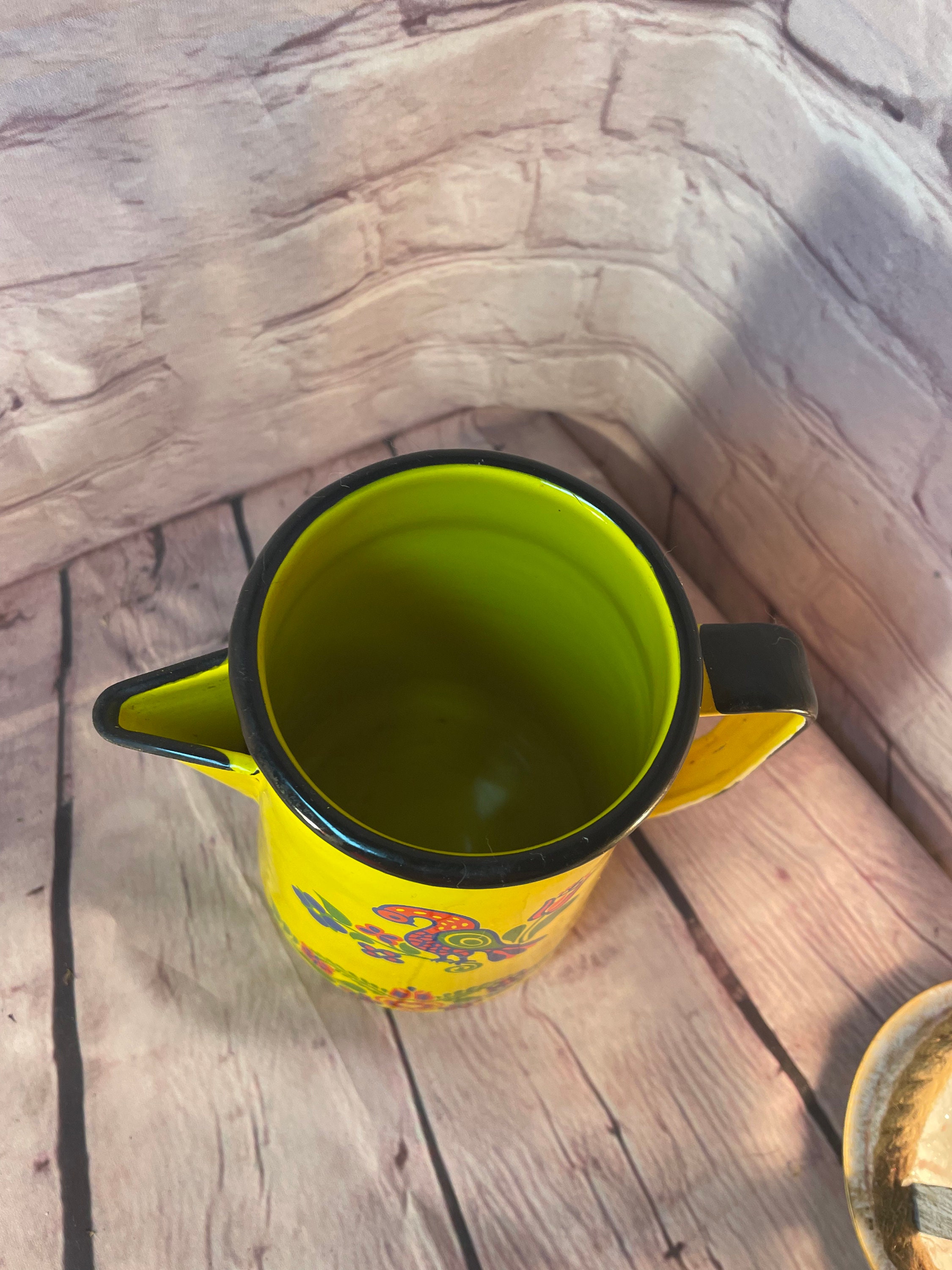 1970s Mexican Yellow Enamel Coffee Percolator - Etsy