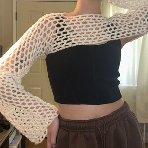 Crochet Mesh Bolero - Etsy