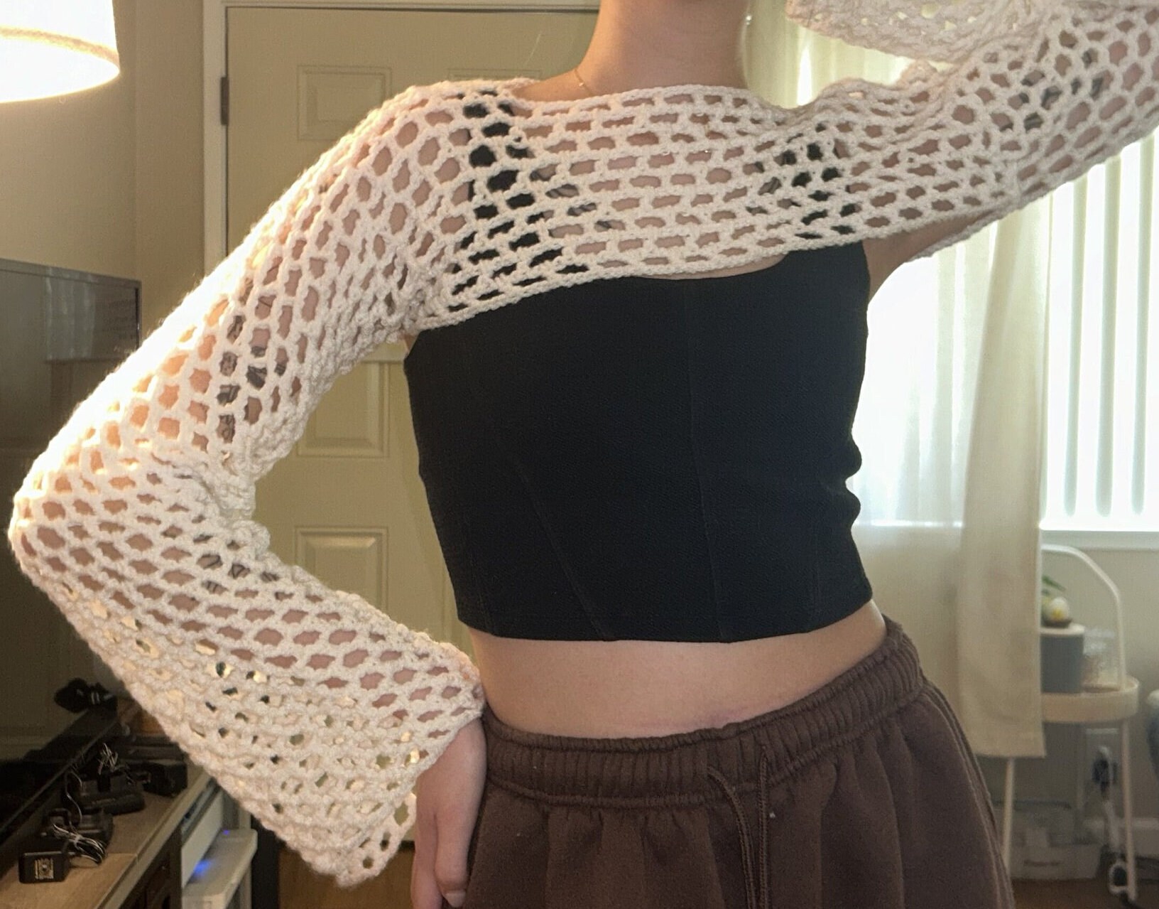Crochet Mesh Bolero - Etsy