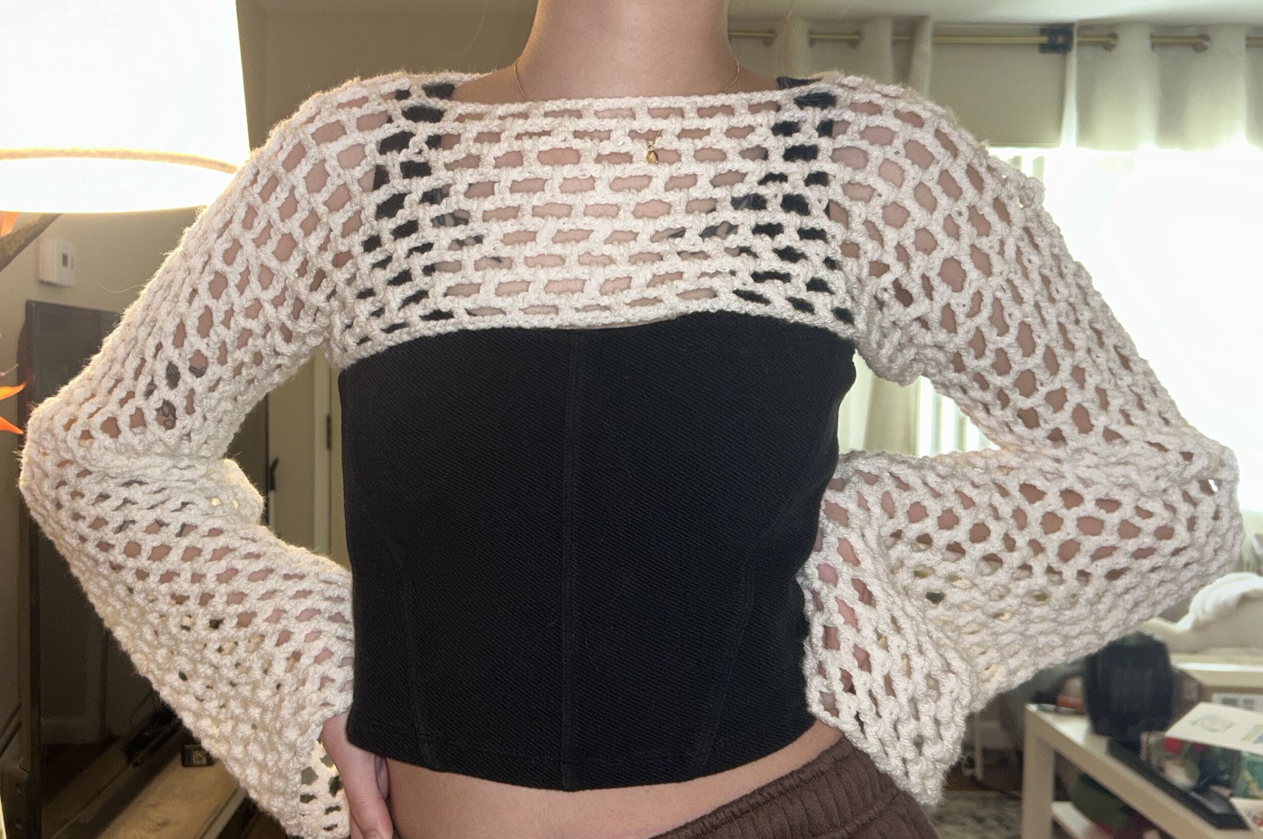 Crochet Mesh Bolero - Etsy