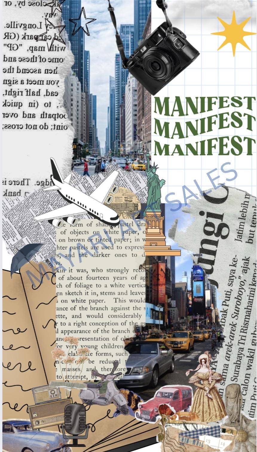 Manifest Vision Board Wallpaper - Etsy