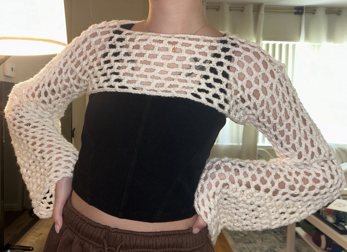 Crochet Mesh Bolero - Etsy