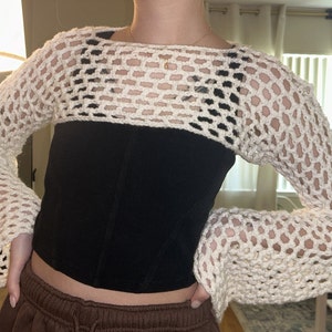 Crochet Mesh Bolero - Etsy