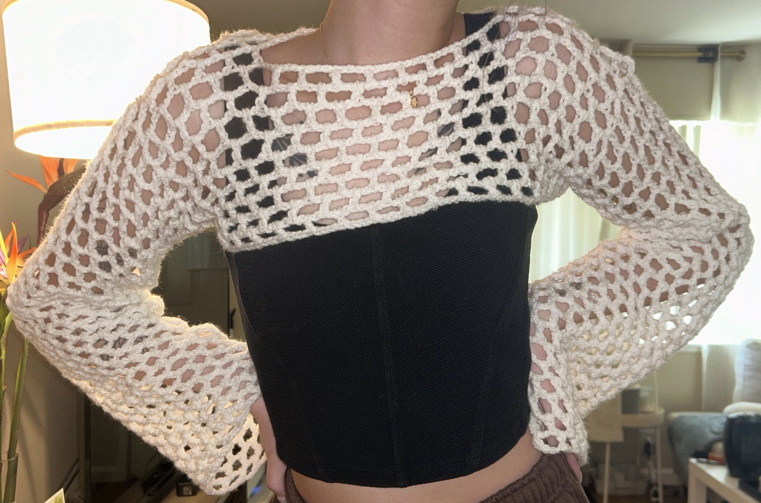 Crochet Mesh Bolero - Etsy