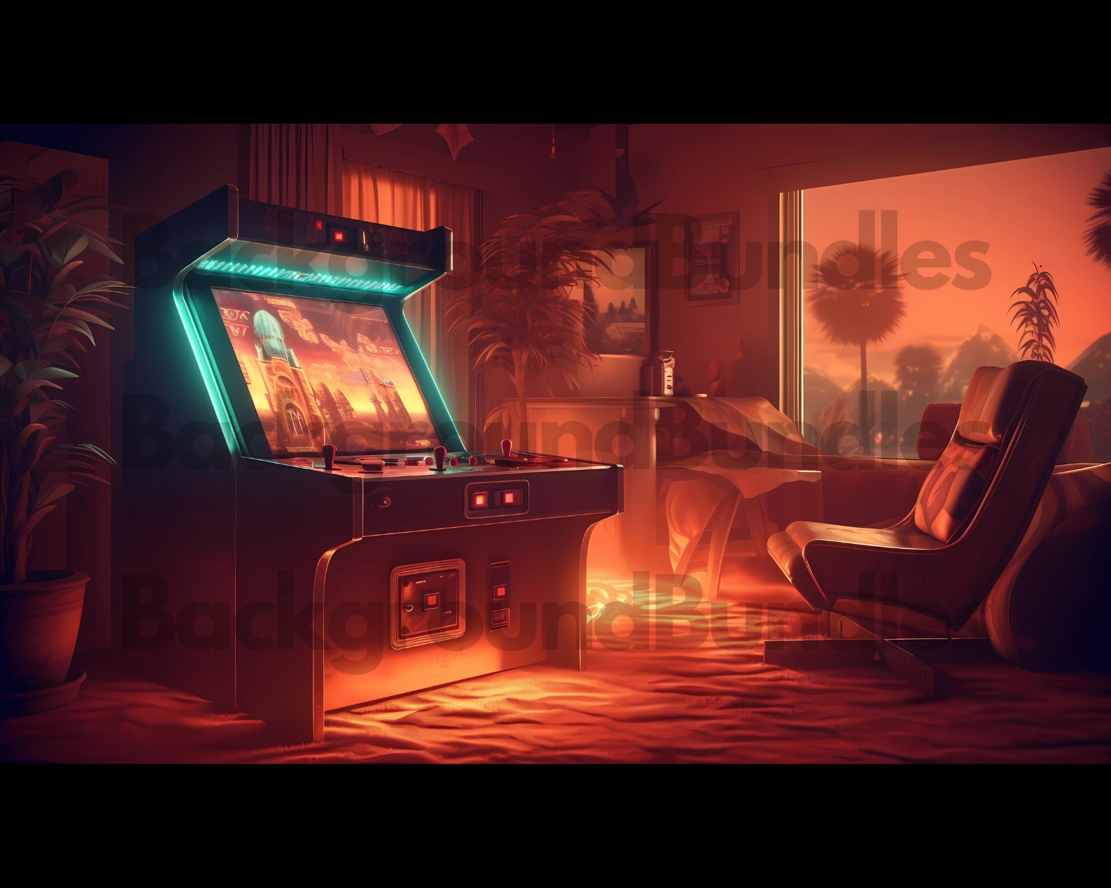 9x Vtuber Backgrounds for Streaming, Retro Arcades, Vtuber Background, Stream Overlay, Virtual ...