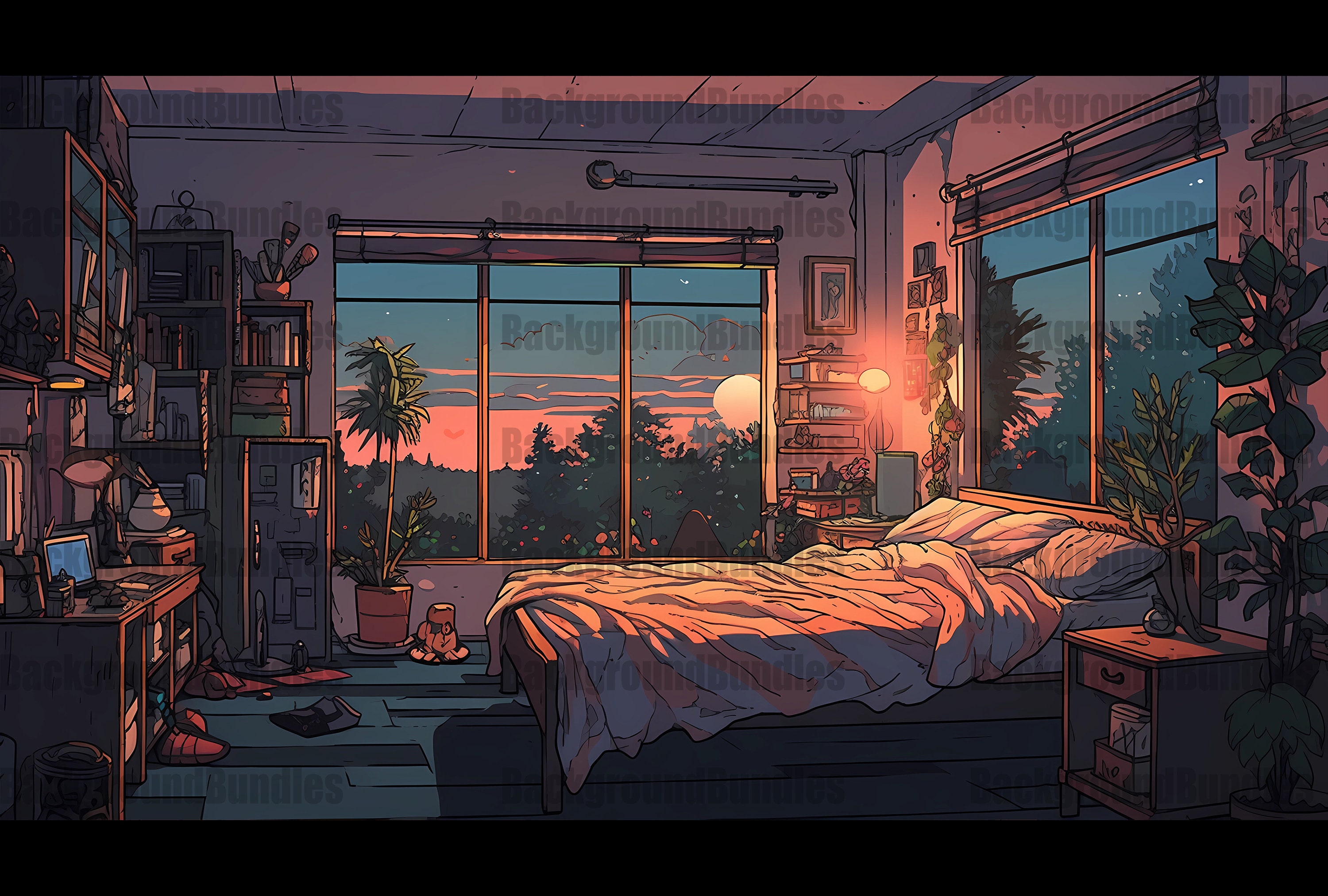8x Vtuber Backgrounds for Streaming Lofi Cozy Bed Vtuber - Etsy