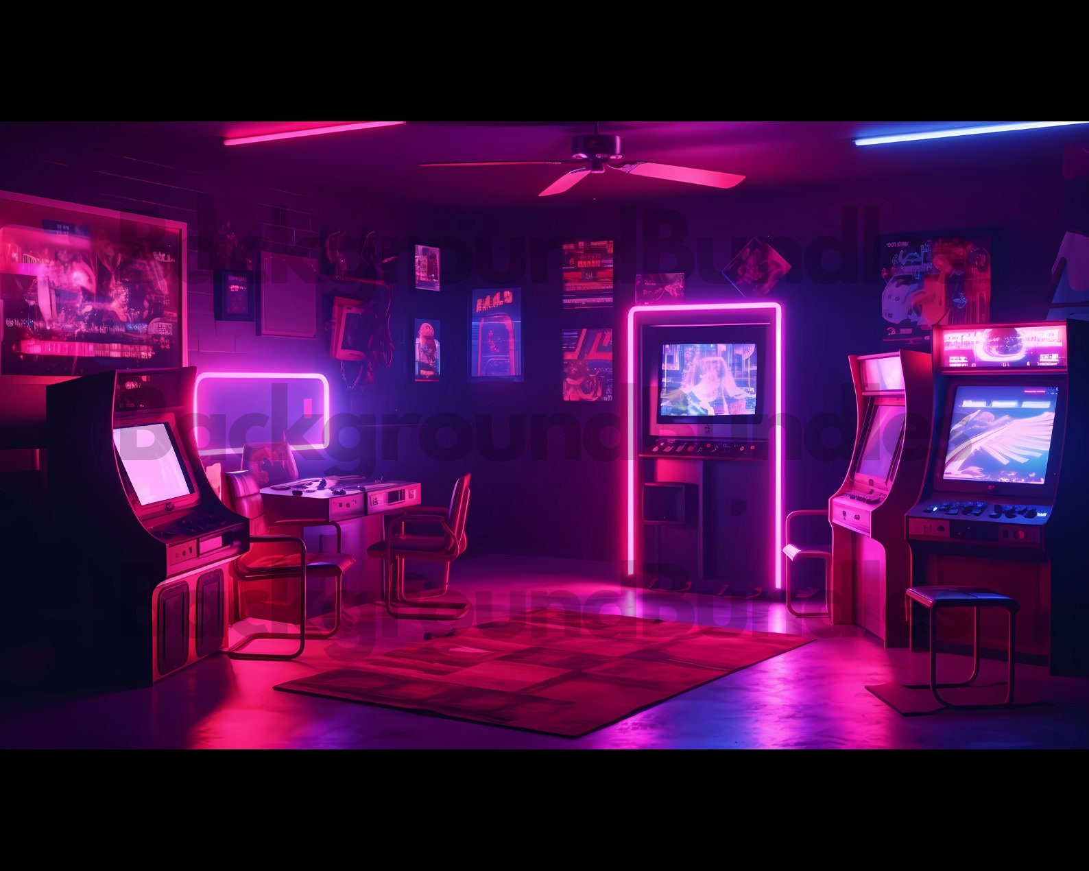 9x Vtuber Backgrounds for Streaming Retro Arcades Vtuber - Etsy