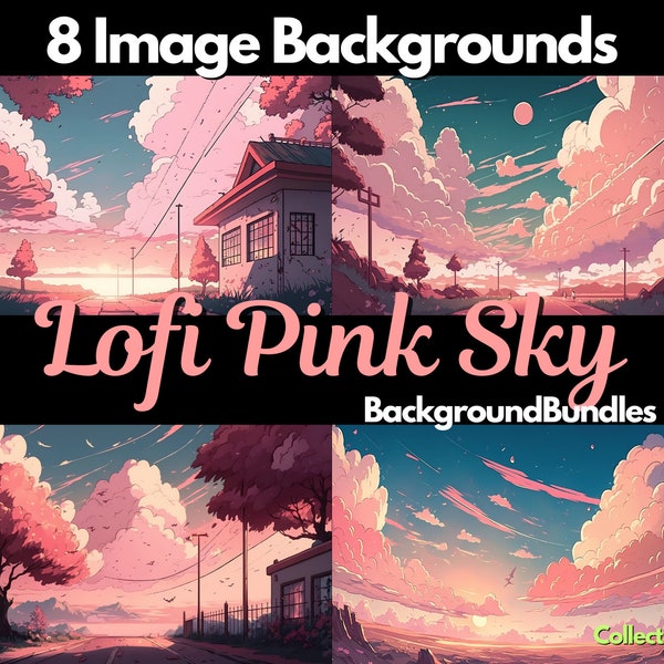 Pink Sky Animated Background Stream - Etsy