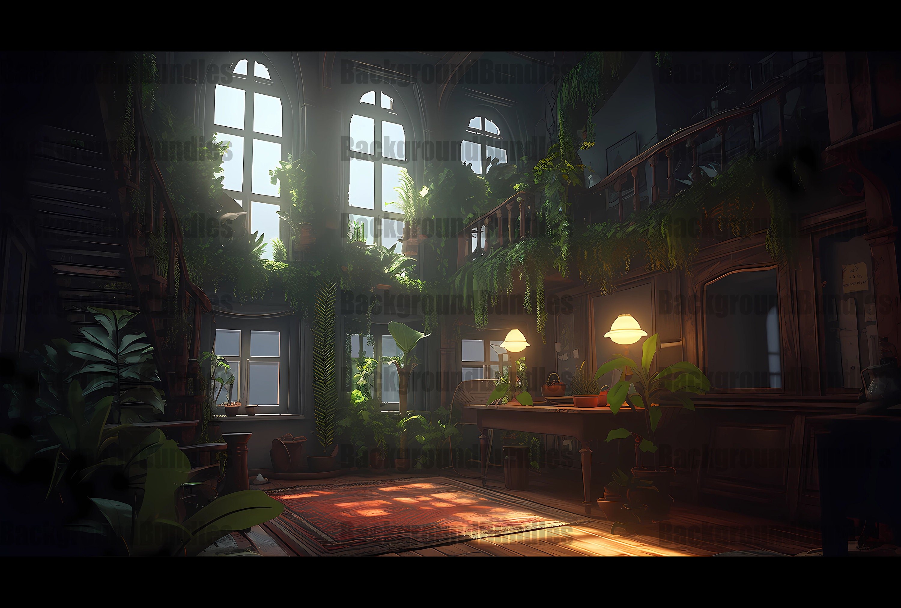 8x Vtuber Backgrounds for Streaming, Botanical Study, Vtuber Background ...