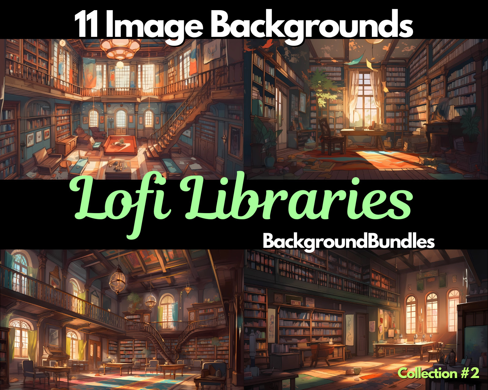 11x Vtuber Backgrounds for Streaming, Lofi Libraries, Vtuber Background ...