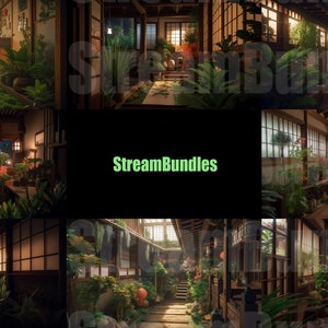 8x Vtuber Backgrounds for Streaming, Japanese Garden, Vtuber Background ...