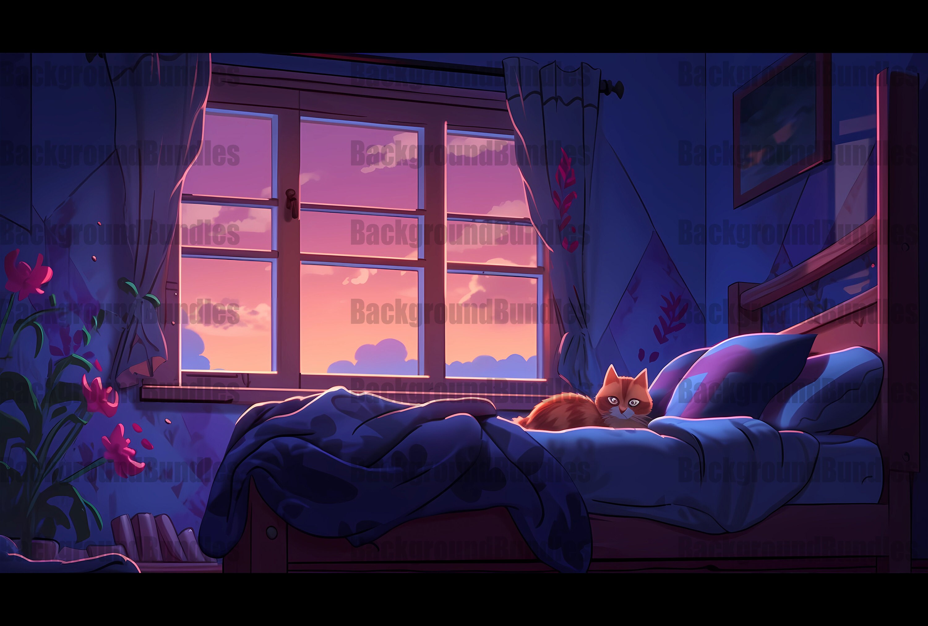 8x Vtuber Backgrounds for Streaming, Lofi Sky Views, Vtuber Background ...