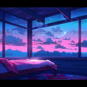 8x Vtuber Backgrounds for Streaming, Lofi Sky Views, Vtuber Background ...