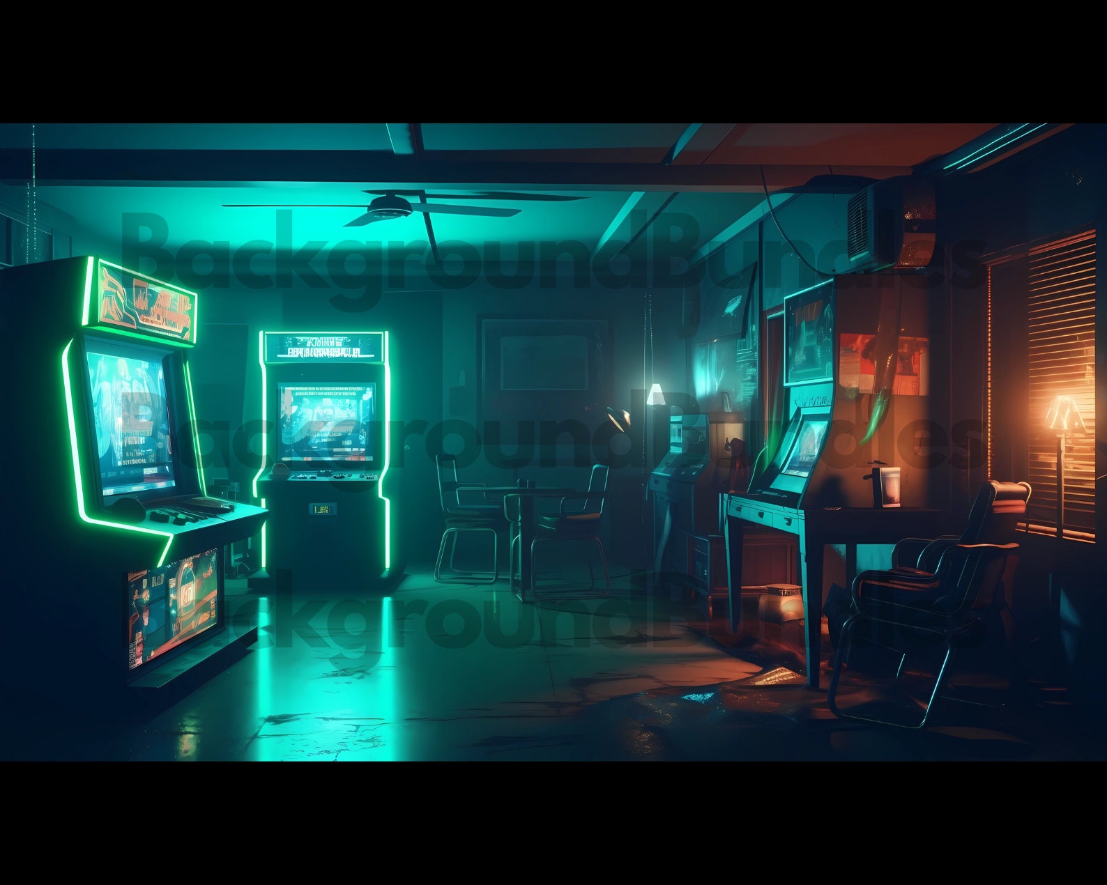 9x Vtuber Backgrounds for Streaming, Retro Arcades, Vtuber Background ...