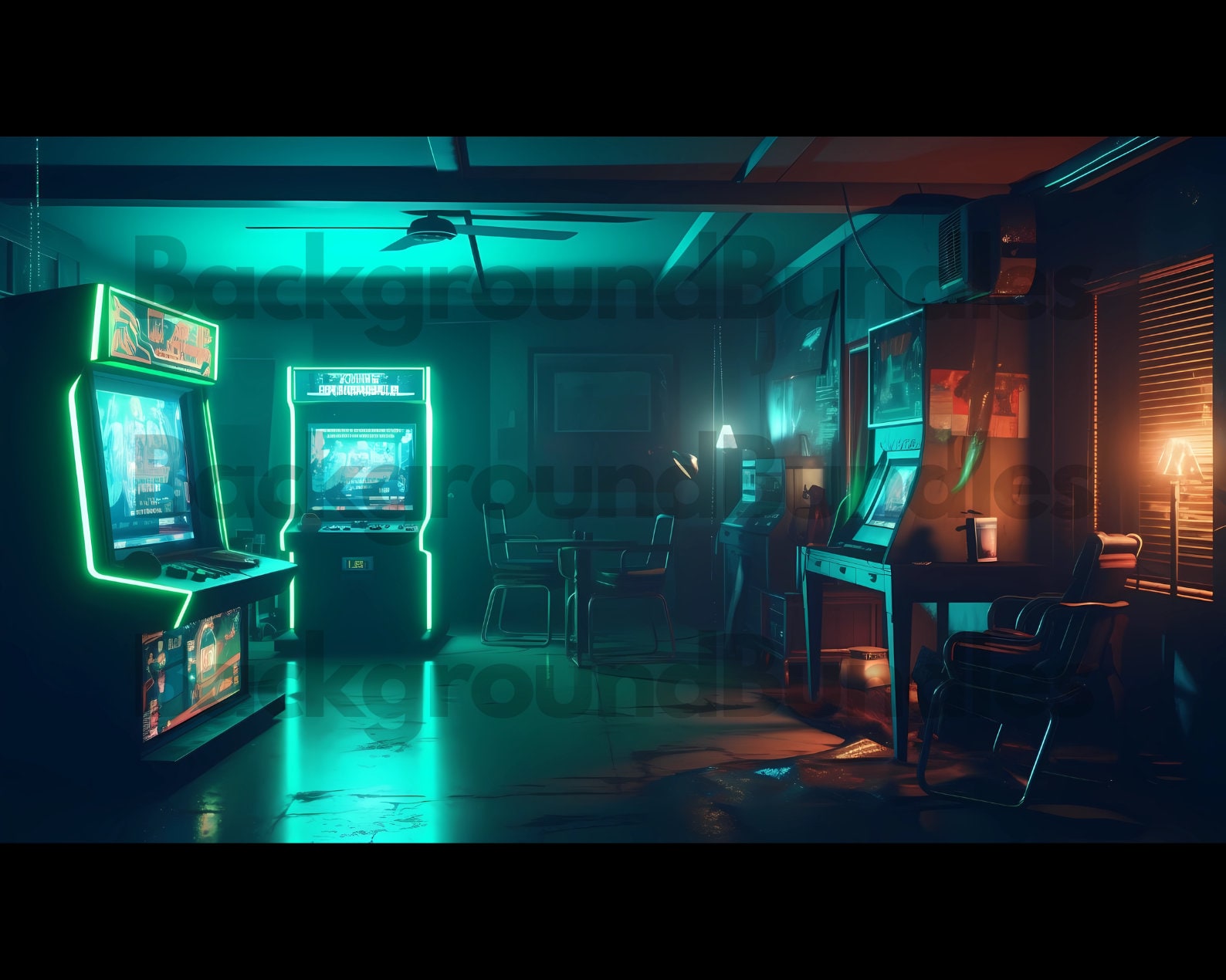 9x Vtuber Backgrounds for Streaming, Retro Arcades, Vtuber Background ...