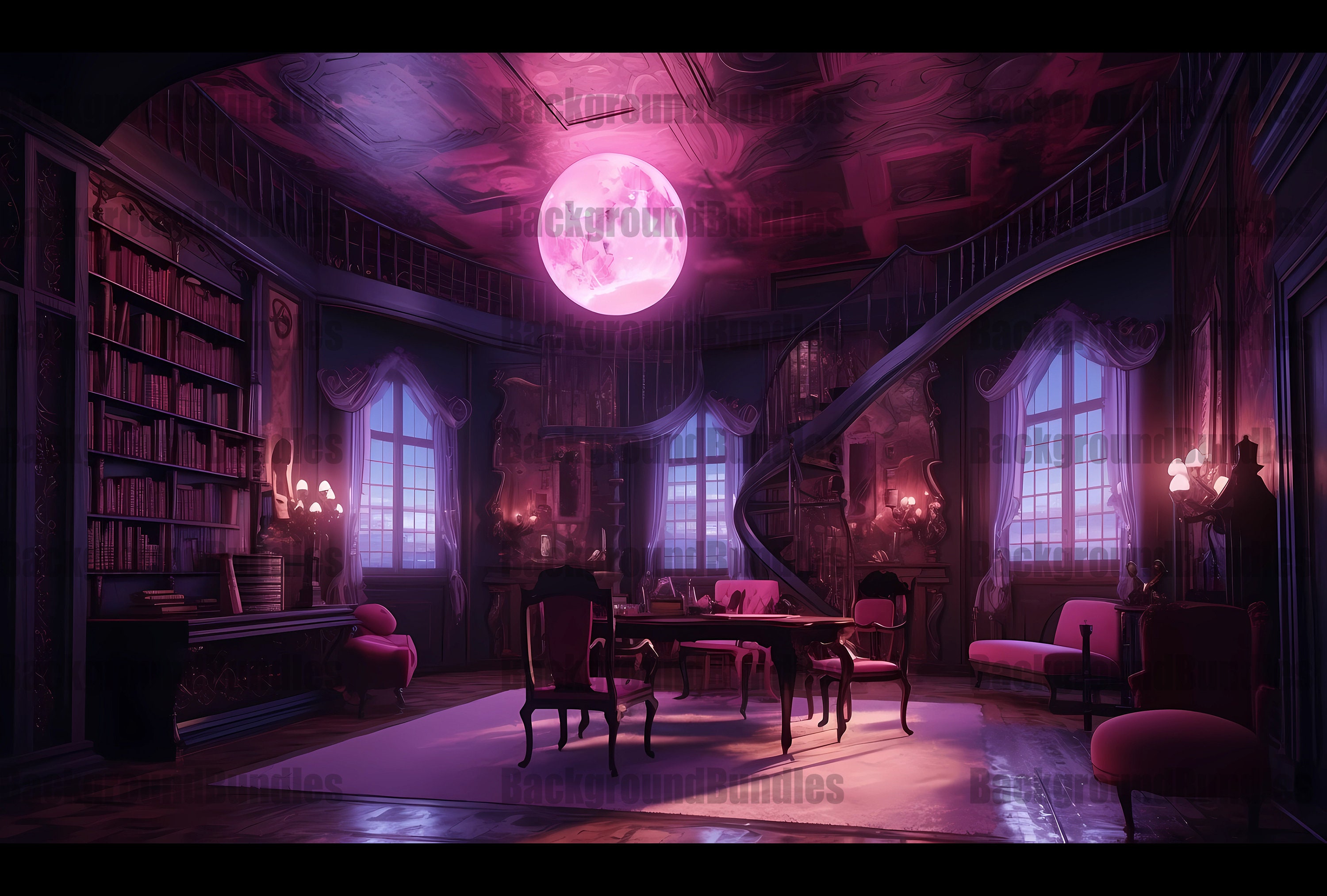 8x Vtuber Backgrounds for Streaming Mystical Fireplace - Etsy