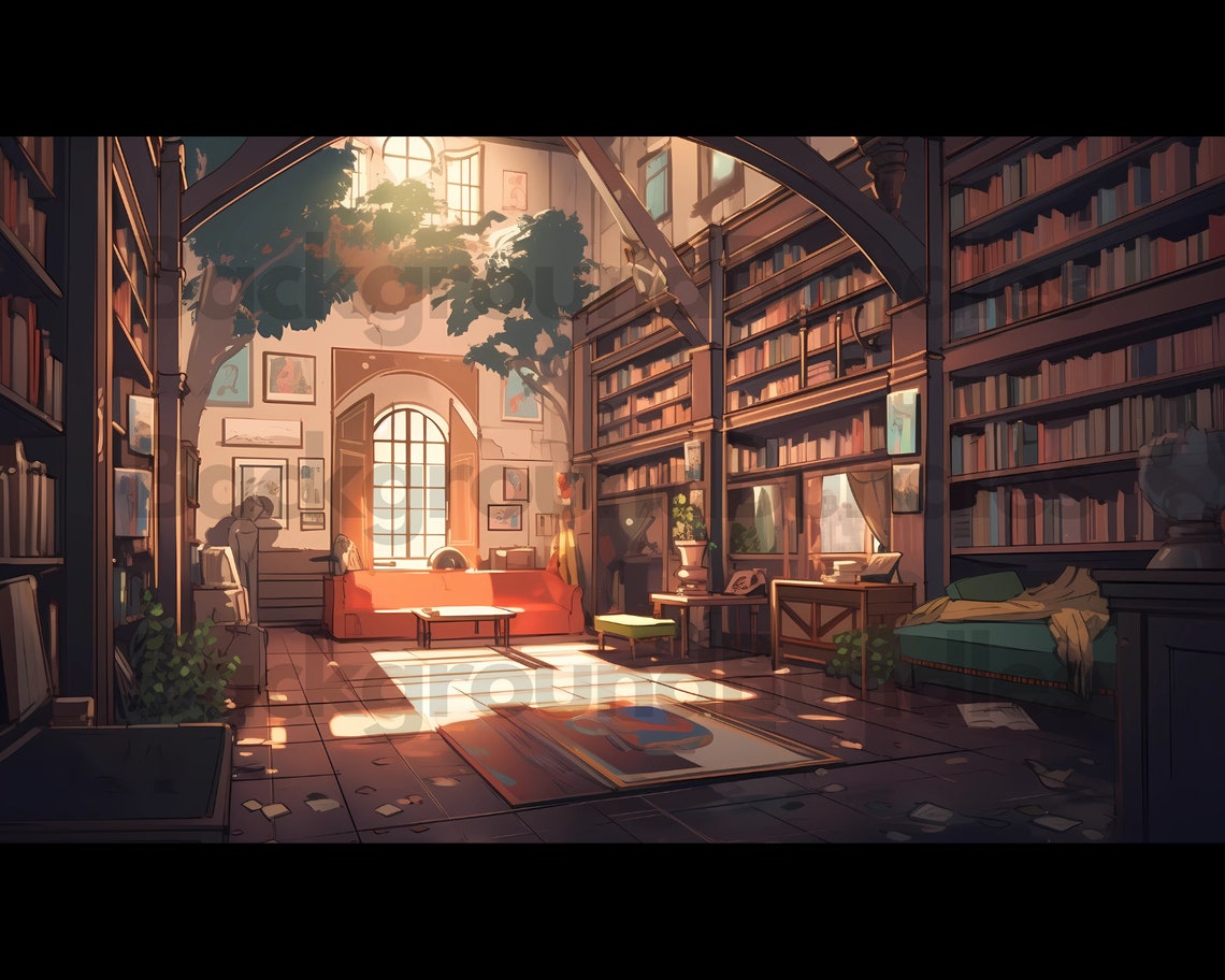 11x Vtuber Backgrounds for Streaming, Lofi Libraries, Vtuber Background ...