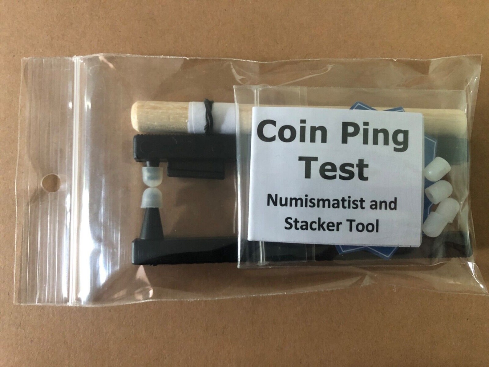 Pocket Pinger W/ Stack Stick - Coin Ping Test - Silver Gold Coin Tester ...