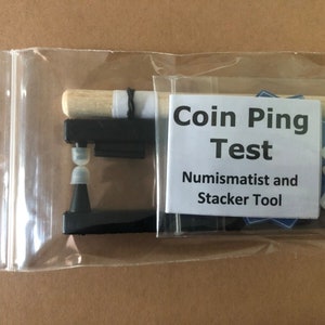 Pocket Pinger W/ Stack Stick - Coin Ping Test - Silver Gold Coin Tester ...