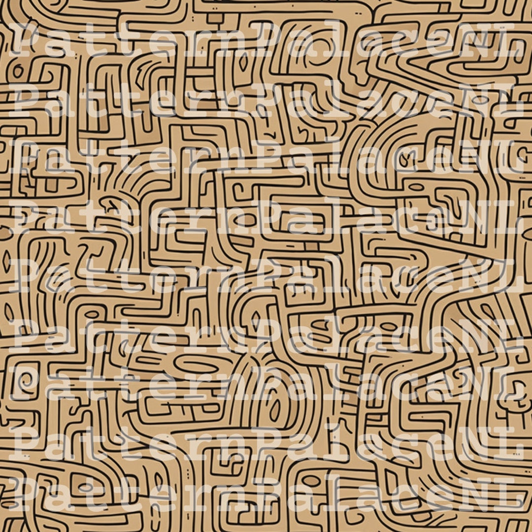 Seamless Pattern - Maze - Etsy