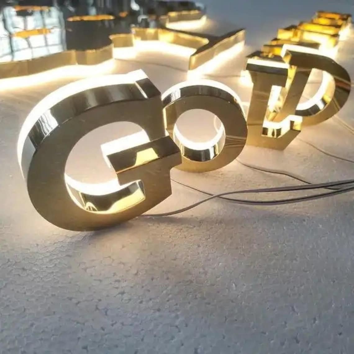 3D Backlit Letters Illuminated Sign Custom Channel Letter - Etsy