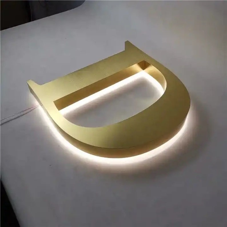 3D Backlit Letters Illuminated Sign Custom Channel Letter - Etsy