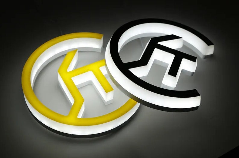 3D Backlit Letters Illuminated Sign Custom Channel Letter Backlit LED ...