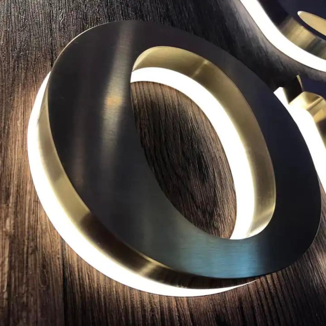 3D Backlit Letters Illuminated Sign Custom Channel Letter Backlit LED Channel Letter Custom 3D ...