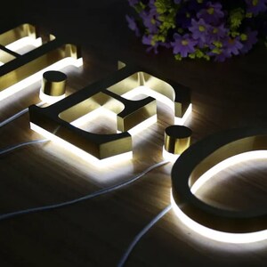3D Backlit Letters Illuminated Sign Custom Channel Letter - Etsy