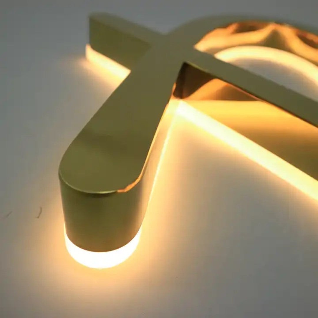 3D Backlit Letters Illuminated Sign Custom Channel Letter - Etsy