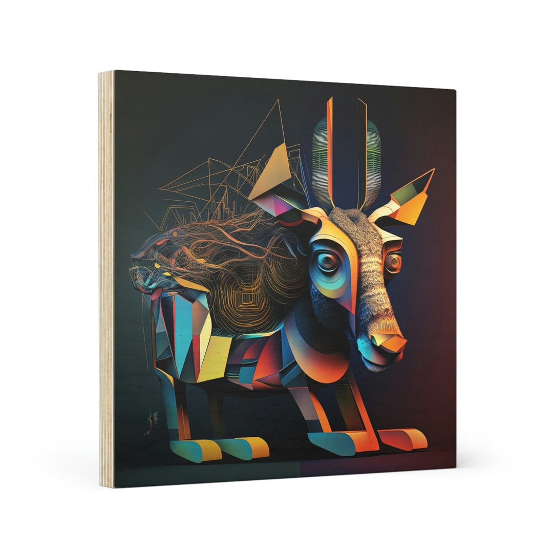 Trippy Picasso Deer Trippy Art Trippy Deer Psychedelic - Etsy