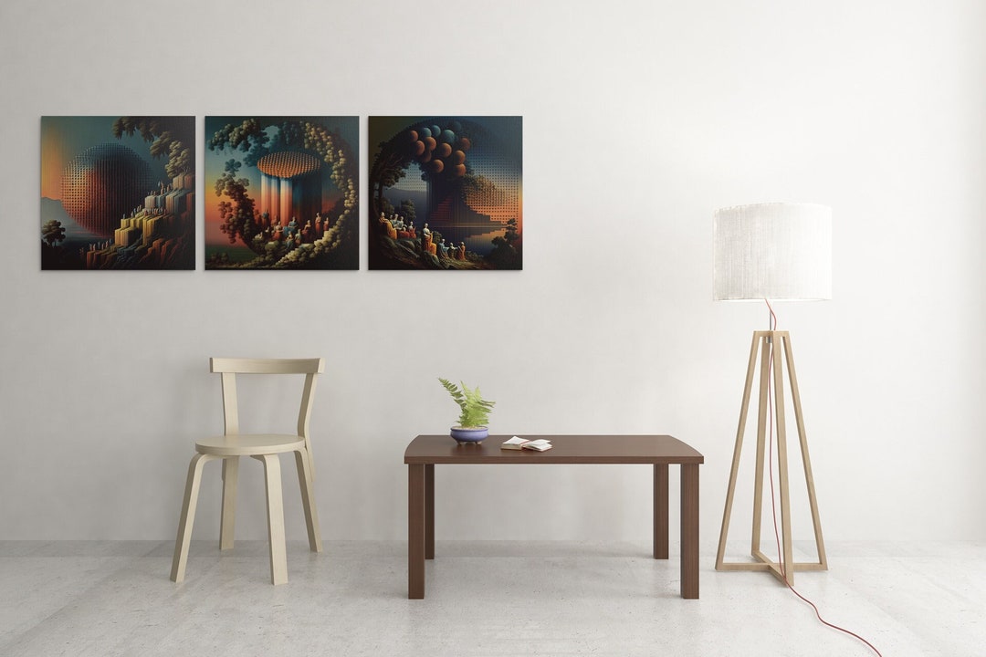 Apollo and the Muses on Mount Helicon, Trio - Etsy